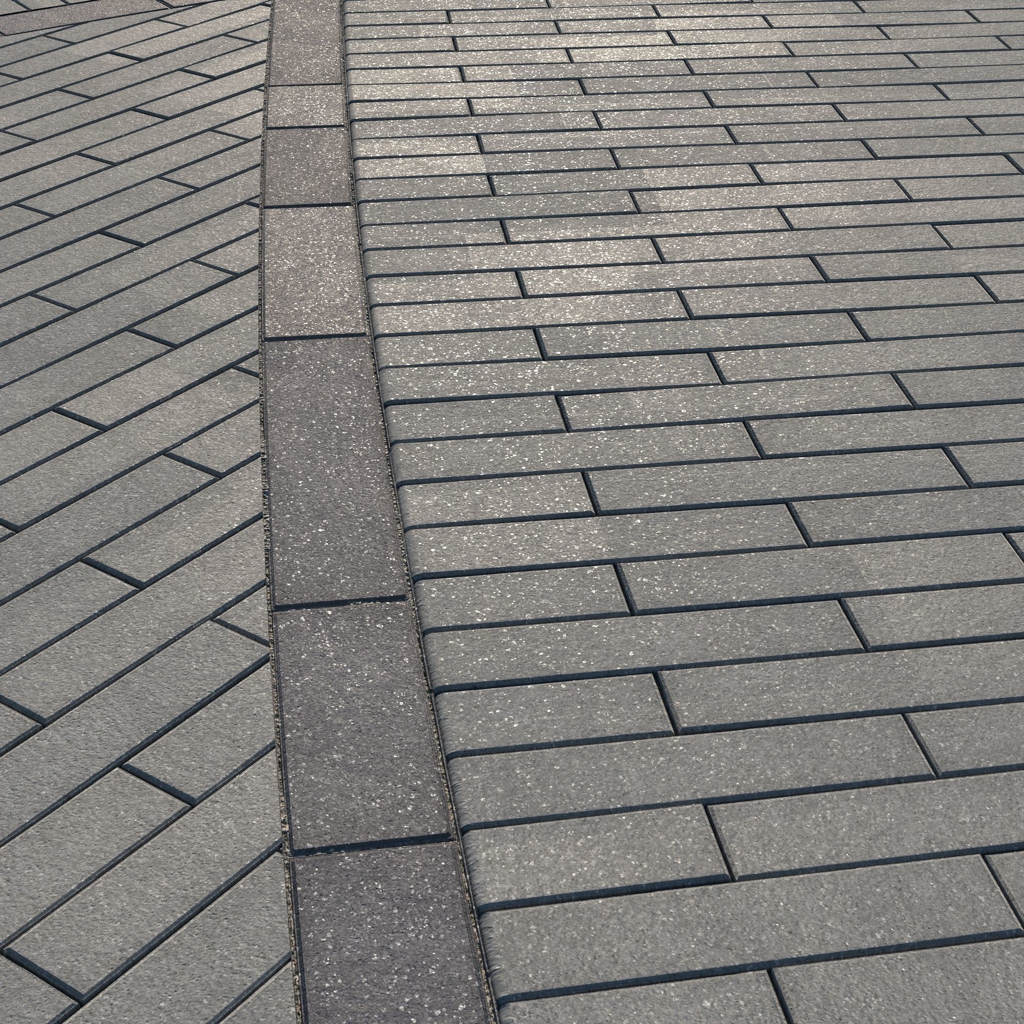 Texture 8k Large Area Linear concrete paving 02 - 3 Variations VR / AR ...