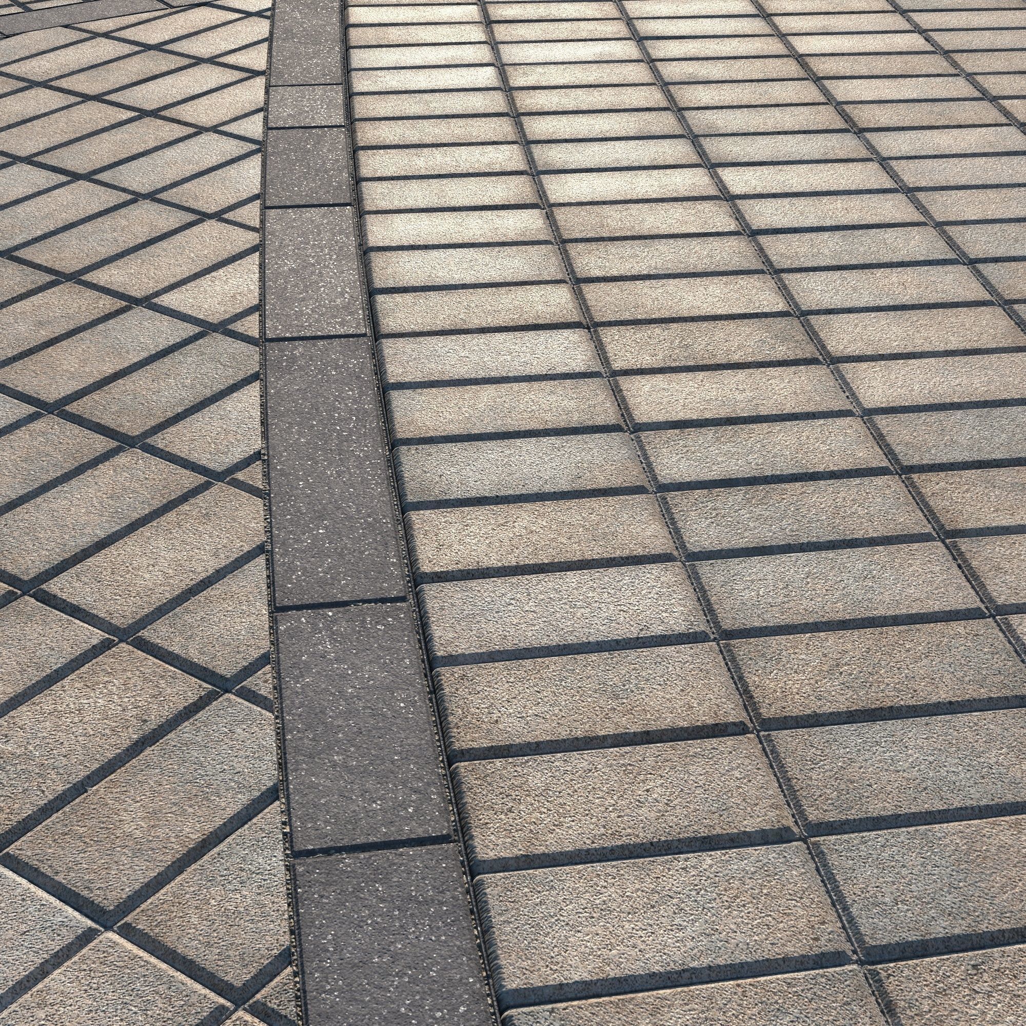 Texture 8K Large Area concrete paving 02 - 15 variations VR / AR / low ...