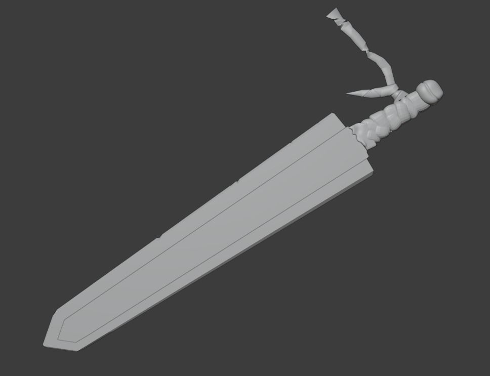 3D model Guts sword Dragonslayer VR / AR / low-poly | CGTrader