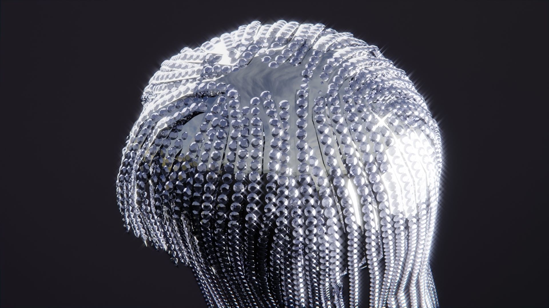 Diamond Wig 3D model | CGTrader