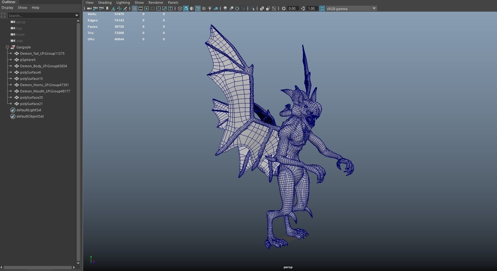 3D model Stylized Gargoyle VR / AR / low-poly | CGTrader