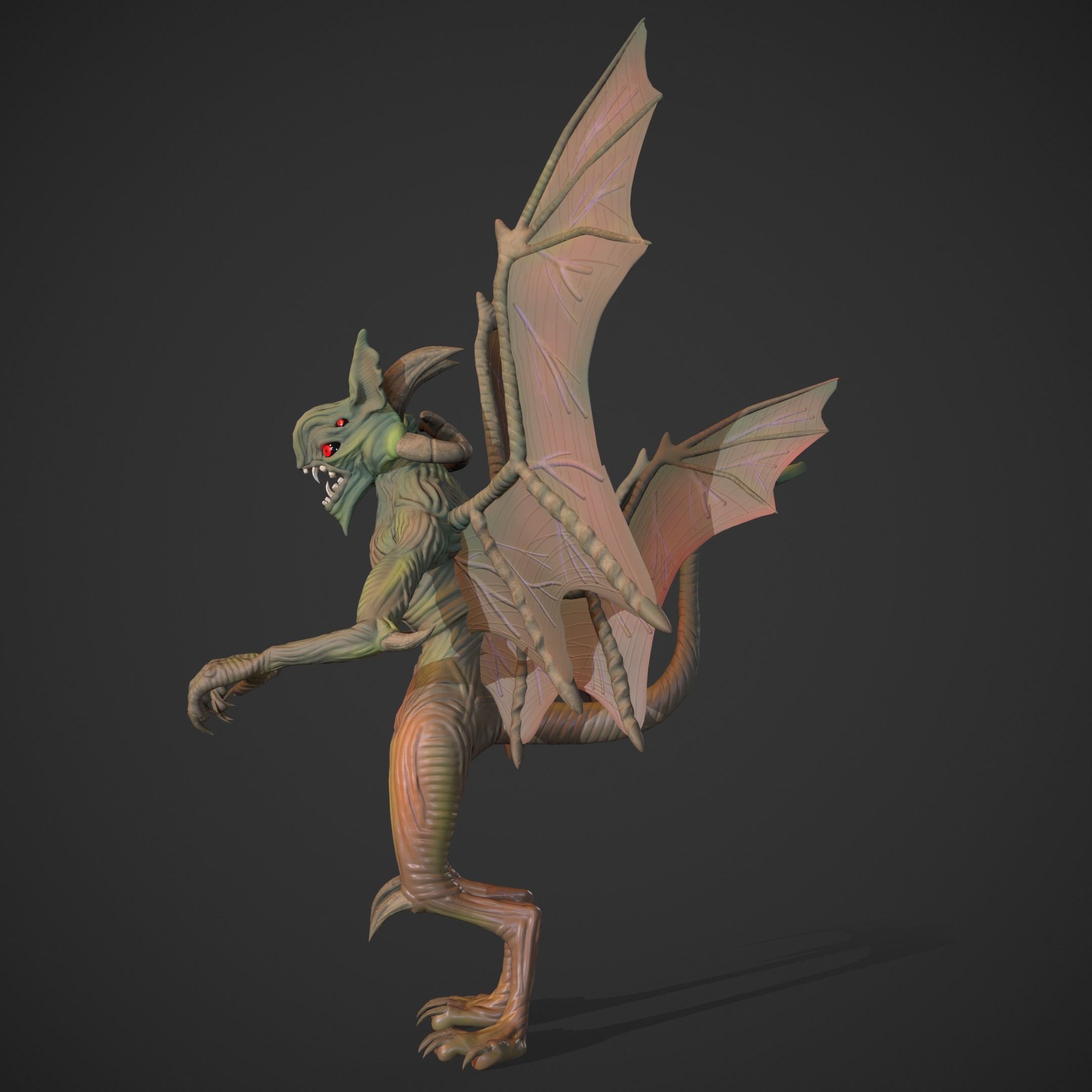 3D model Stylized Gargoyle VR / AR / low-poly | CGTrader