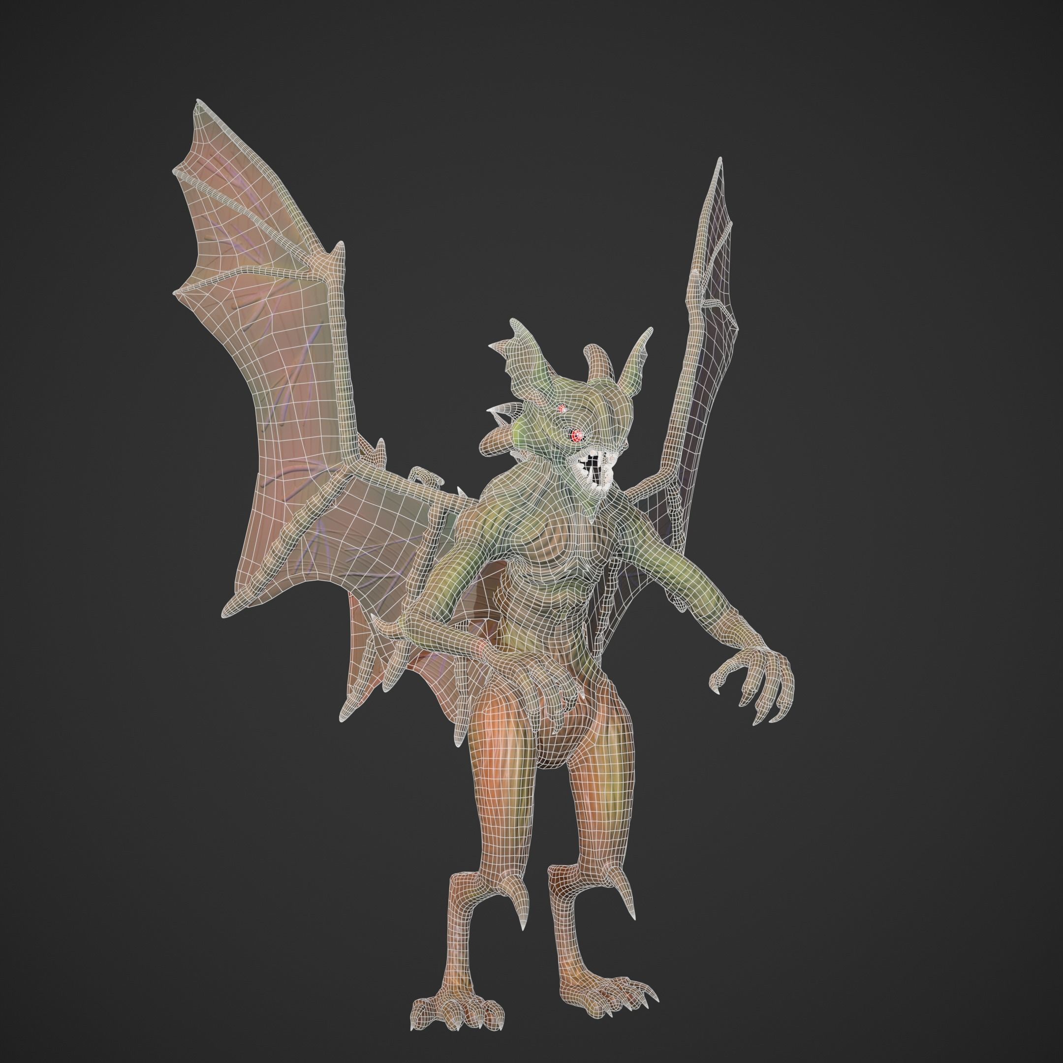 3D model Stylized Gargoyle VR / AR / low-poly | CGTrader