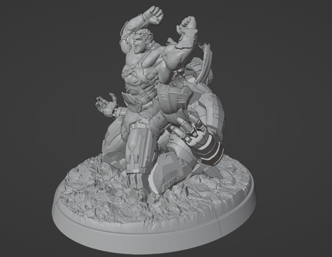 HULK break out of HULKBUSTER - STL files for 3D Printing 3D model ...