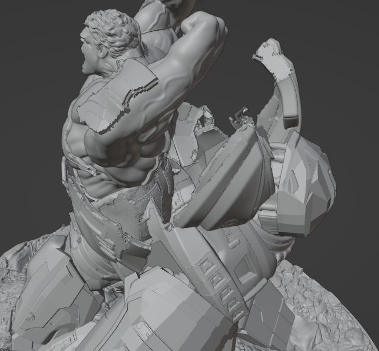 HULK break out of HULKBUSTER - STL files for 3D Printing 3D model ...