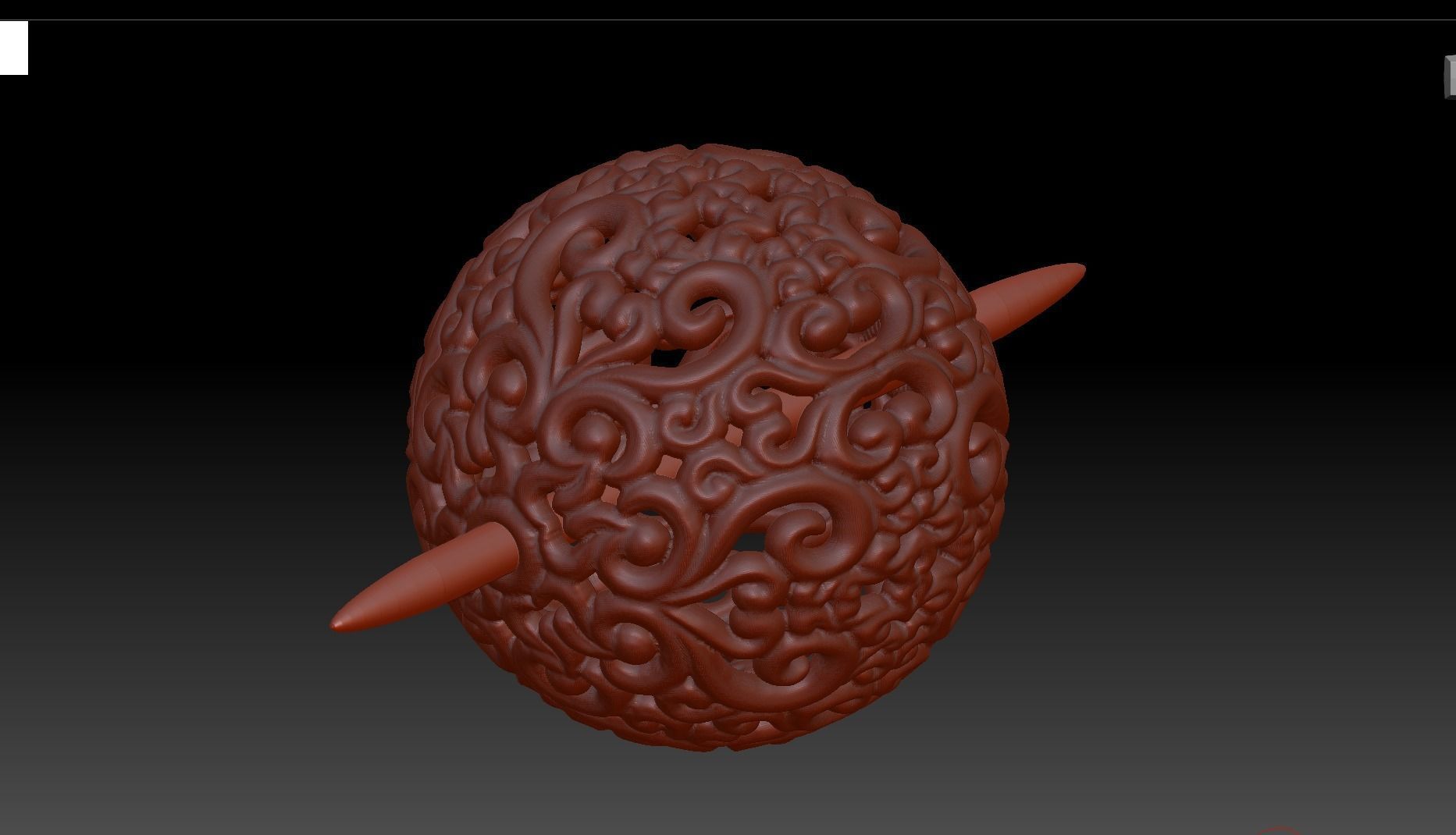 Hollow ball 3D map STL format download 3D model 3D printable | CGTrader