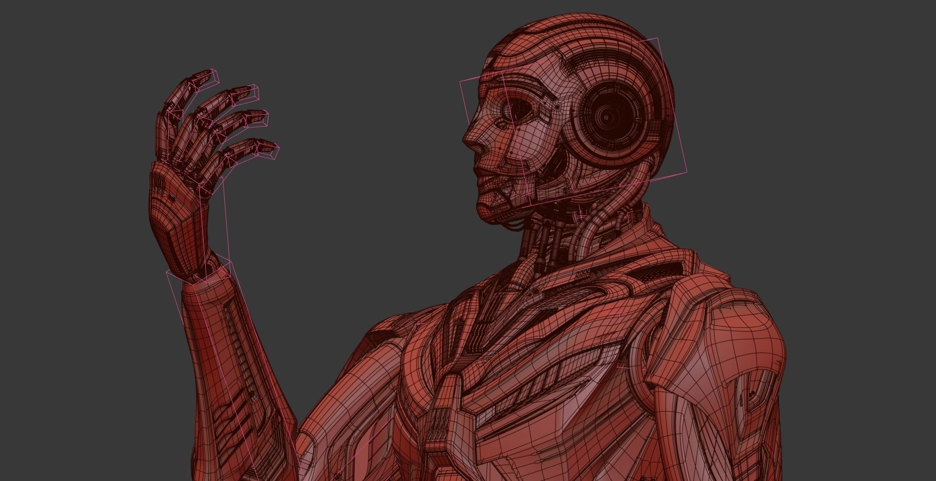 Futuristic Robot Man 3 - Rigged 3D model animated rigged | CGTrader
