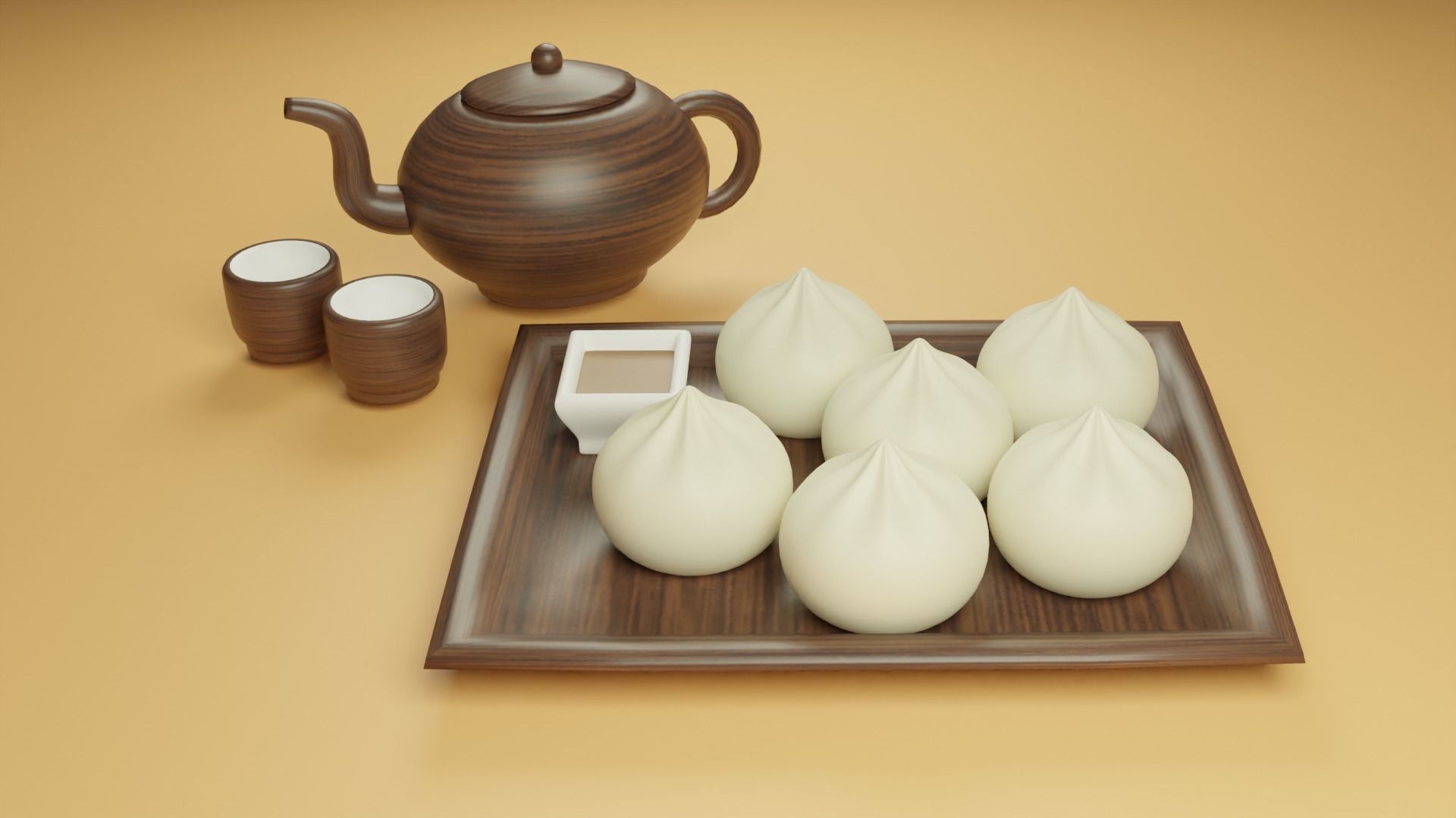 Dumpling free 3D model | CGTrader