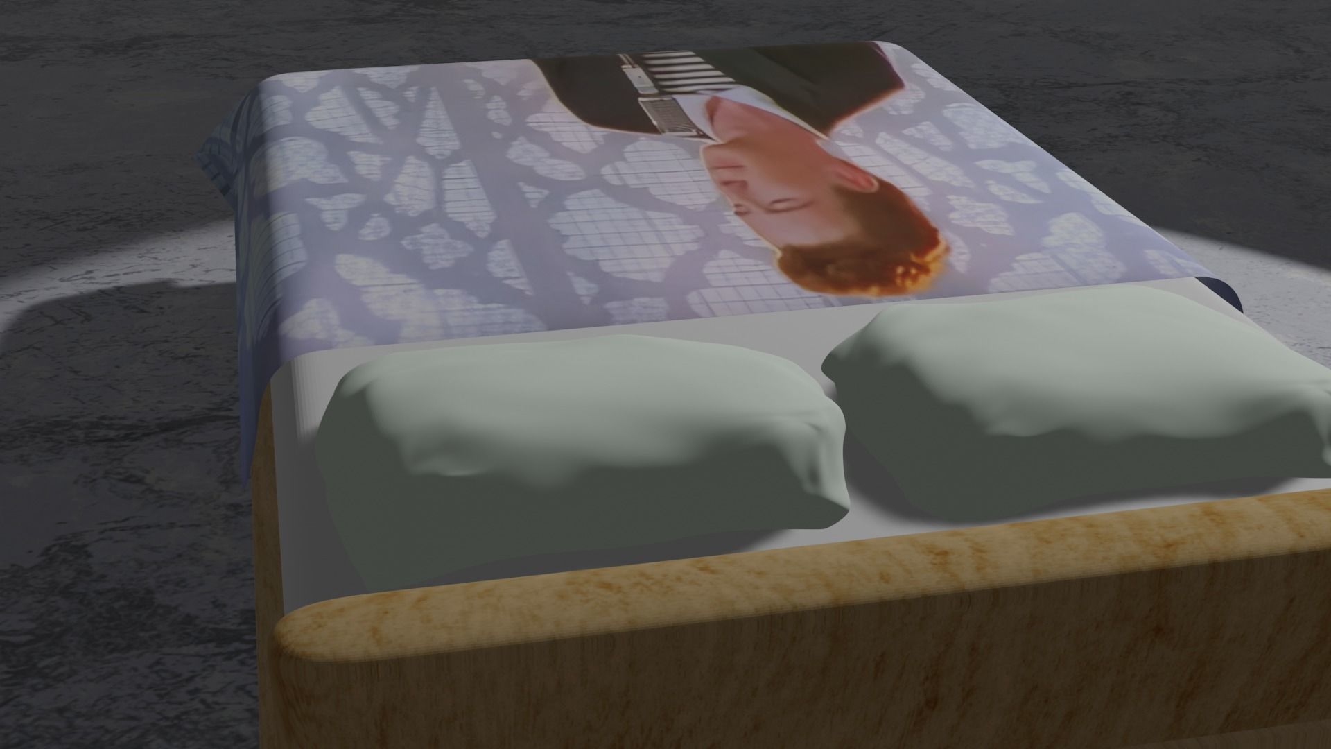 Rick roll Bed free VR / AR / low-poly 3D model | CGTrader
