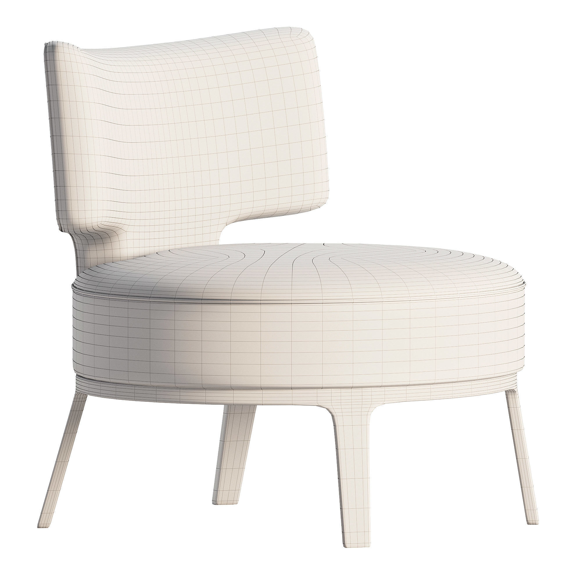 DROP Easy chair By Flexform 3D model | CGTrader