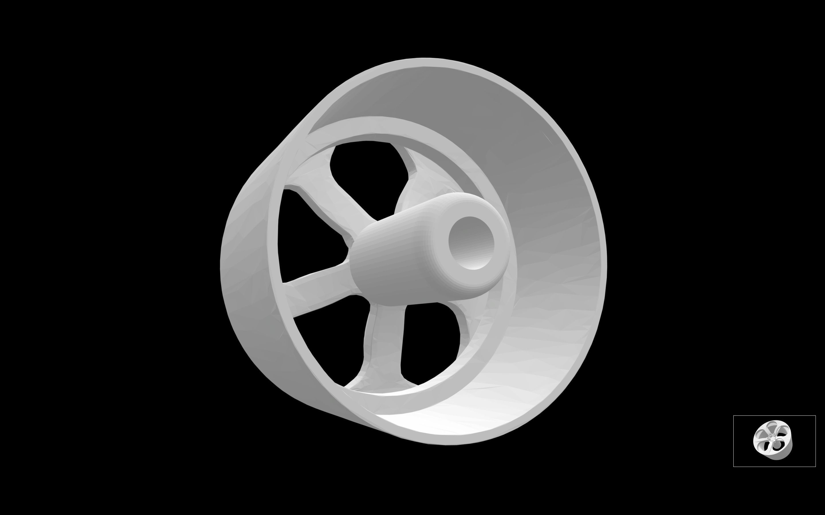 Alfa Romeo OEM scalable and printable rims 3D model 3D printable | CGTrader
