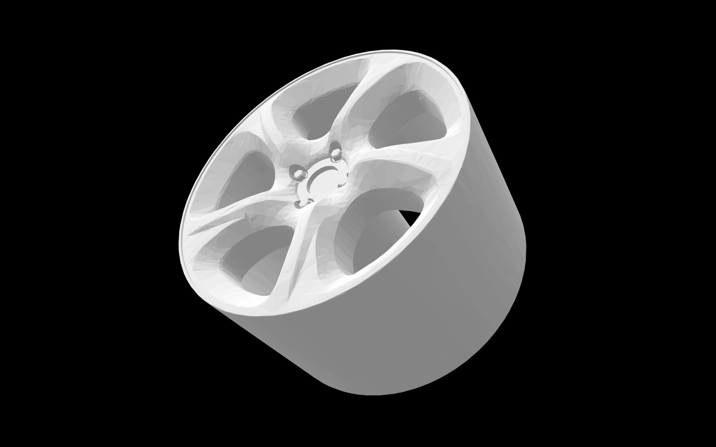 Alfa Romeo OEM scalable and printable rims 3D model 3D printable | CGTrader