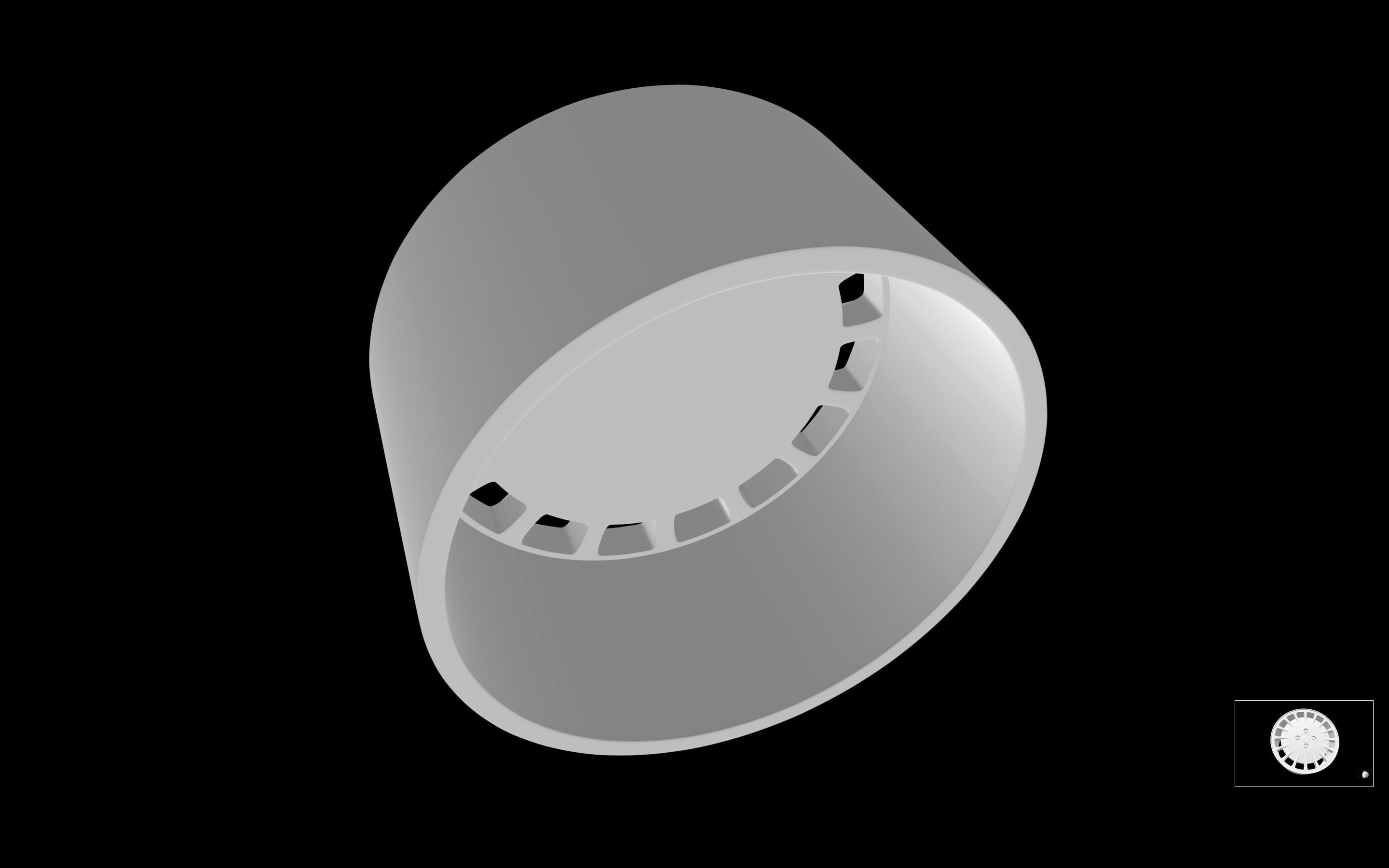 Alfa Romeo OEM scalable and printable rims 3D model 3D printable | CGTrader