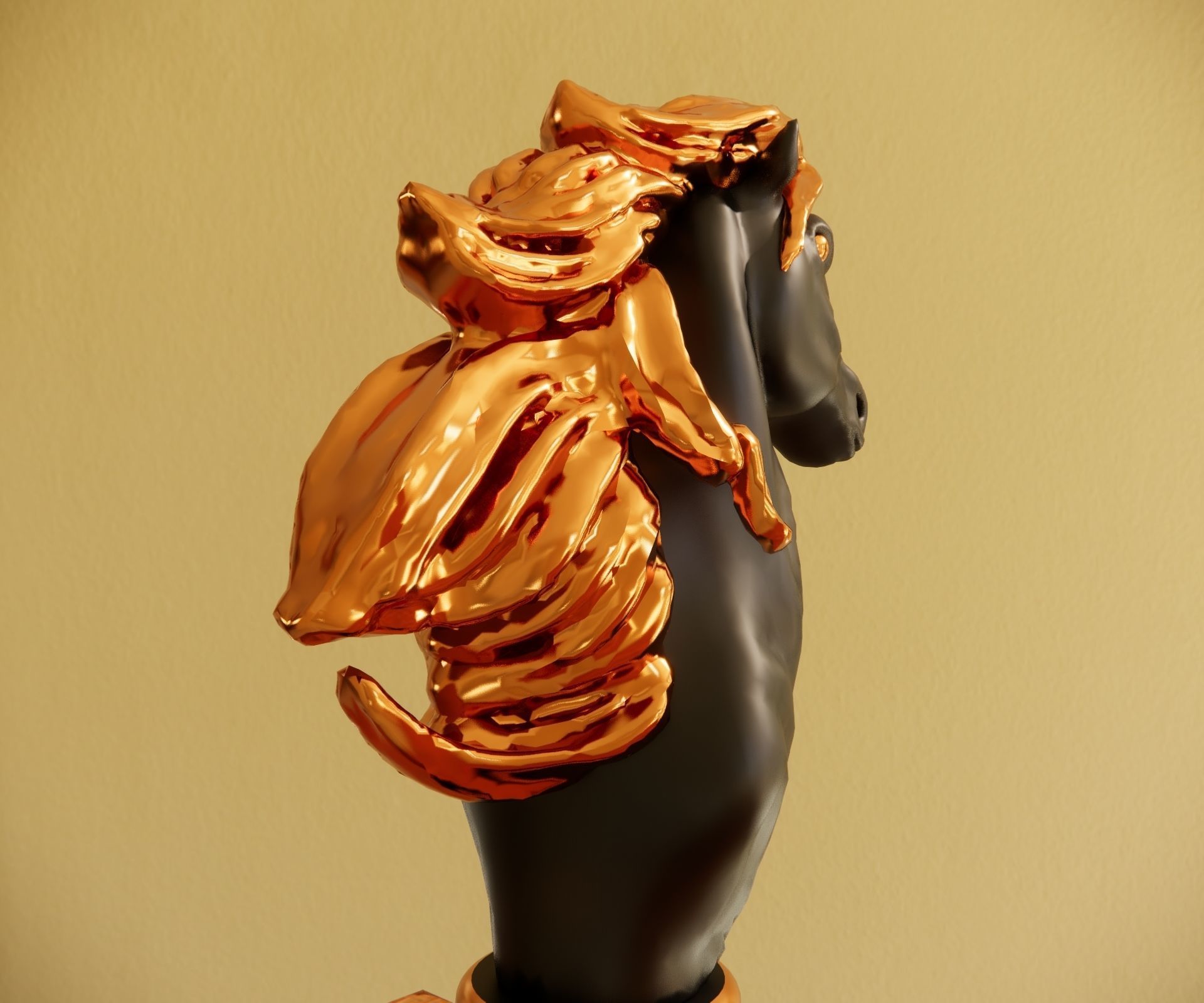 Hourse Sculpture 3D model | CGTrader