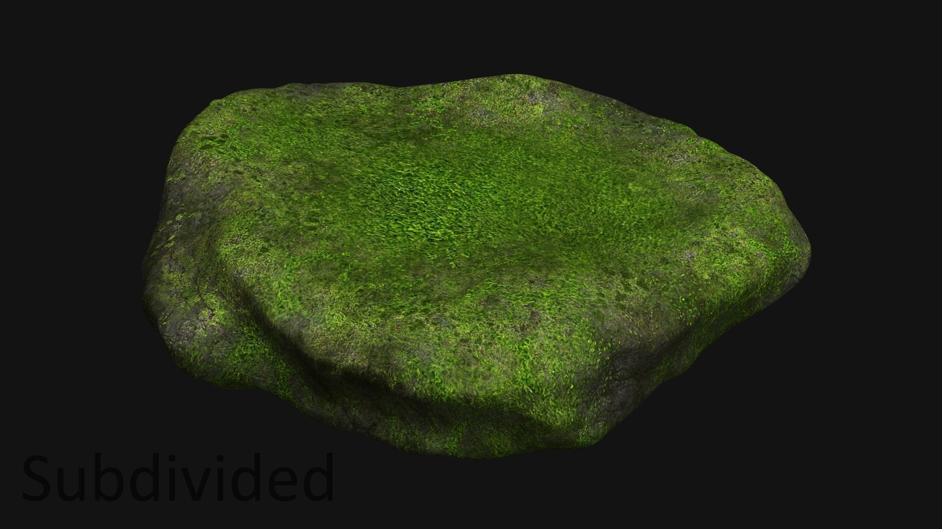 3D model Rock 07 - Moss VR / AR / low-poly | CGTrader