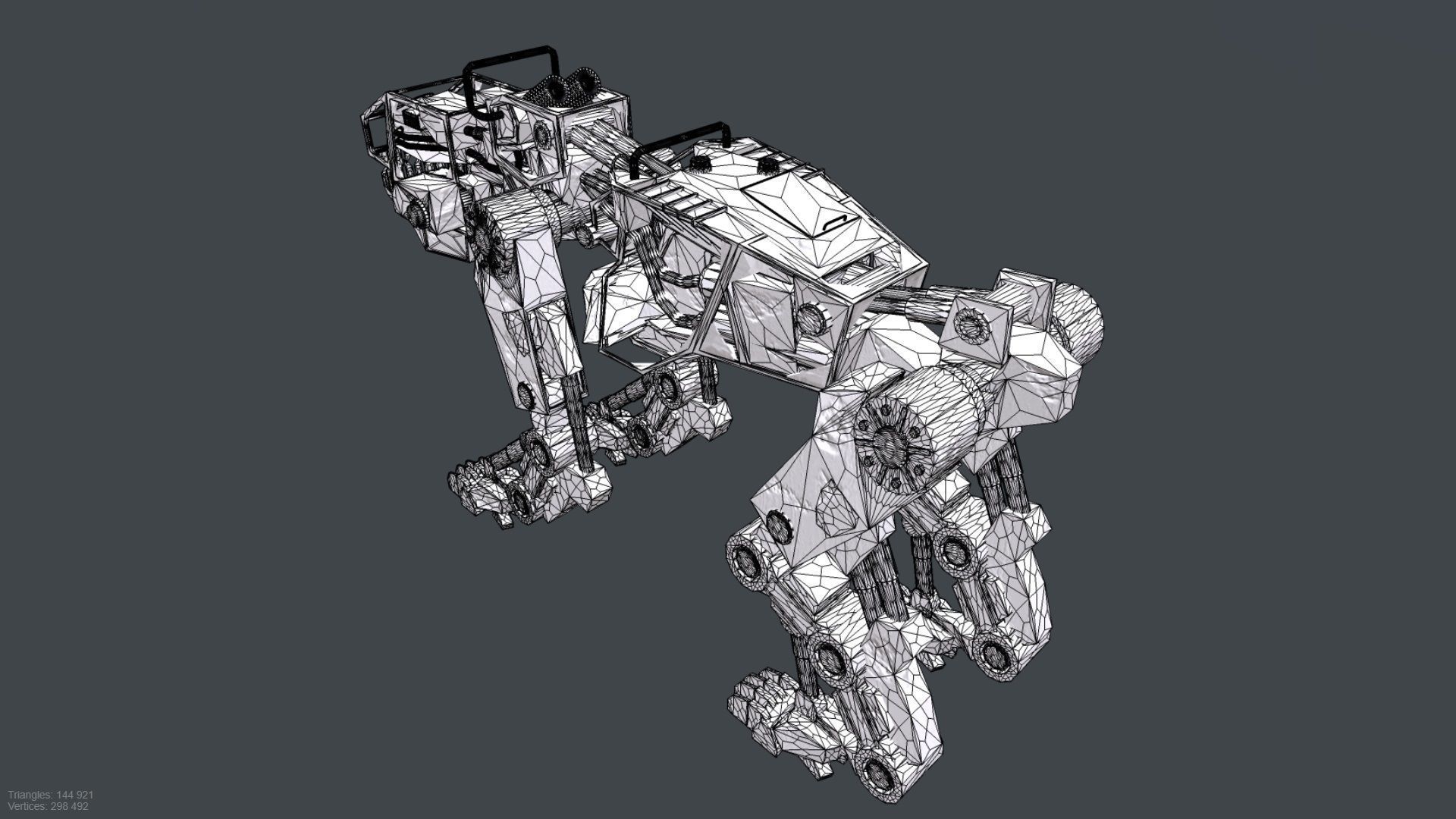 3D model WOLFENSTEIN PANZERHUND DOG PBR VR / AR / low-poly | CGTrader