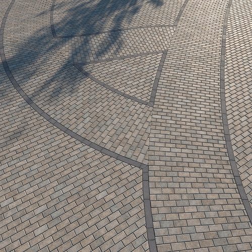 Texture 8K Large Scale Pavement Running Bond - 15 Variatons VR / AR ...