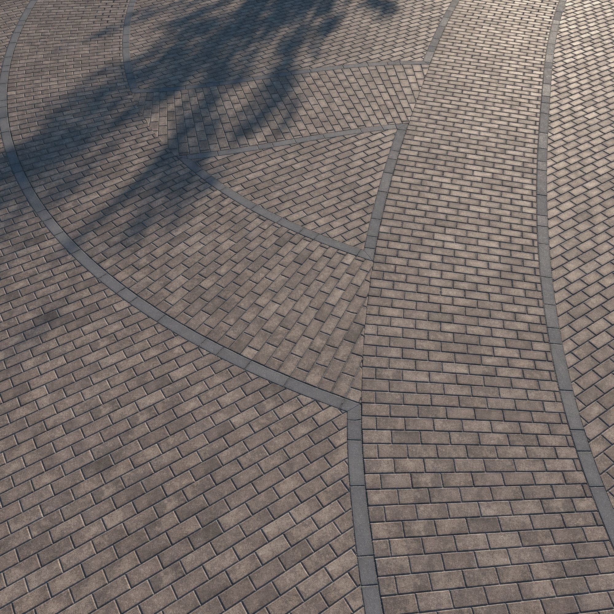 Texture 8K Large Scale Pavement Running Bond - 15 Variatons VR / AR ...