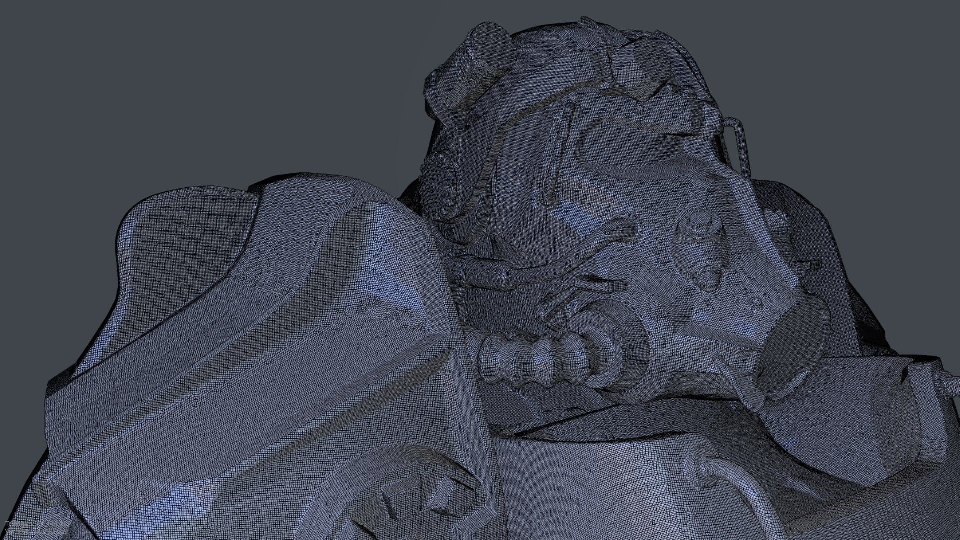 FALLOUT T-45 POWER ARMOR SCULPTURE 3D model | CGTrader