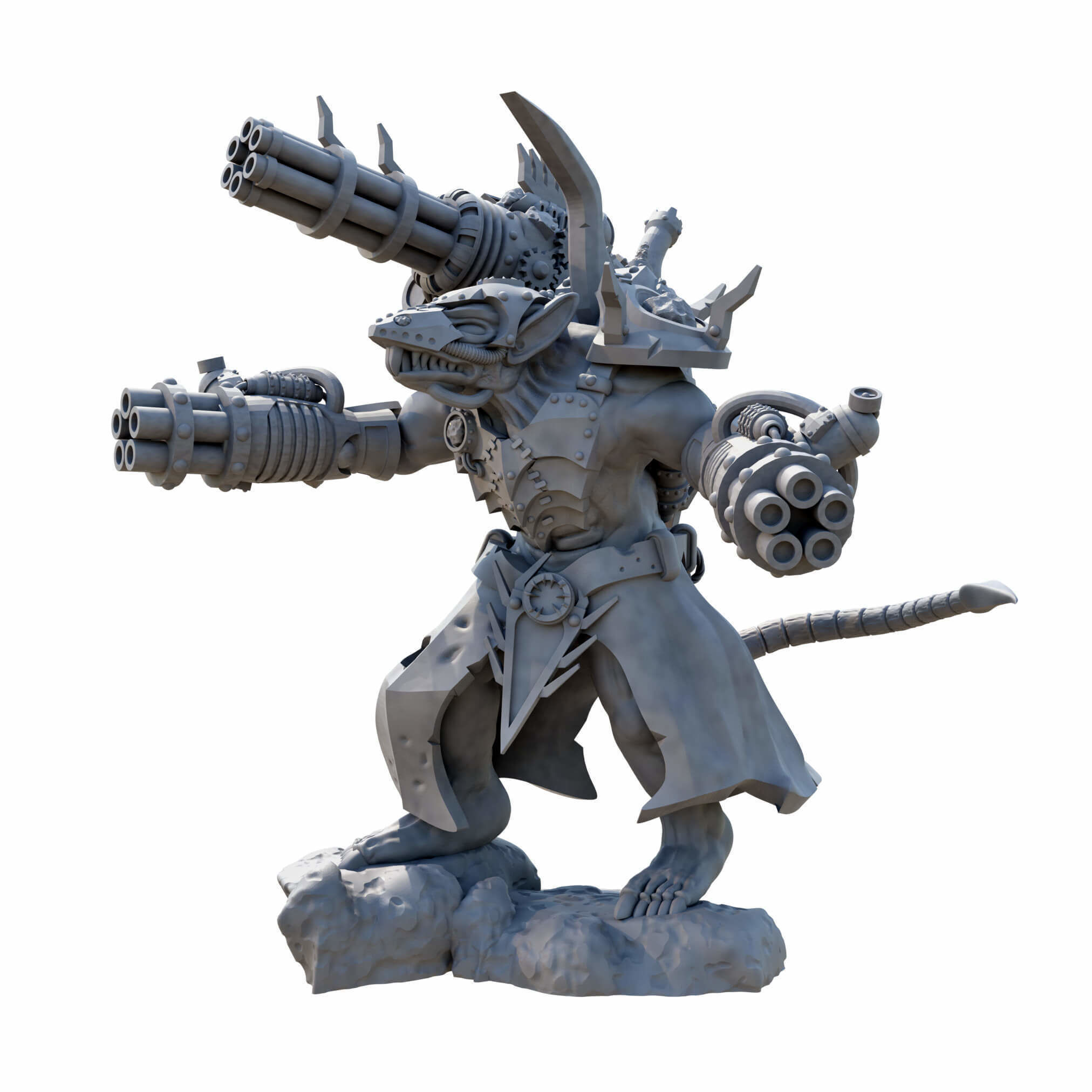 Ratkin Siege Ogres With Varied Weapons 3D model 3D printable | CGTrader
