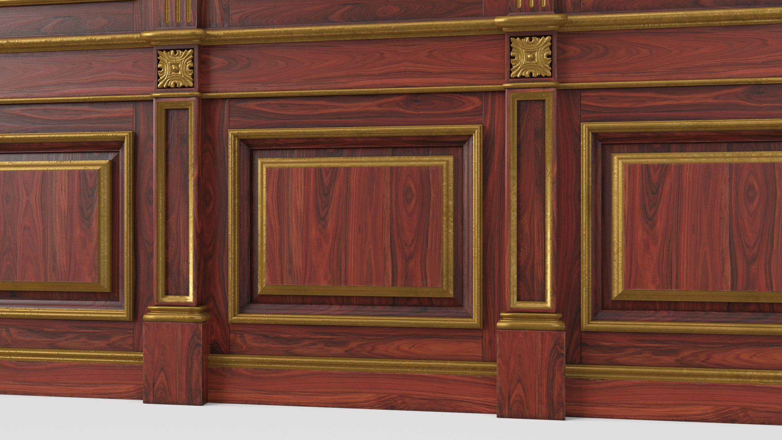 Wooden panel 02 04 3D model | CGTrader