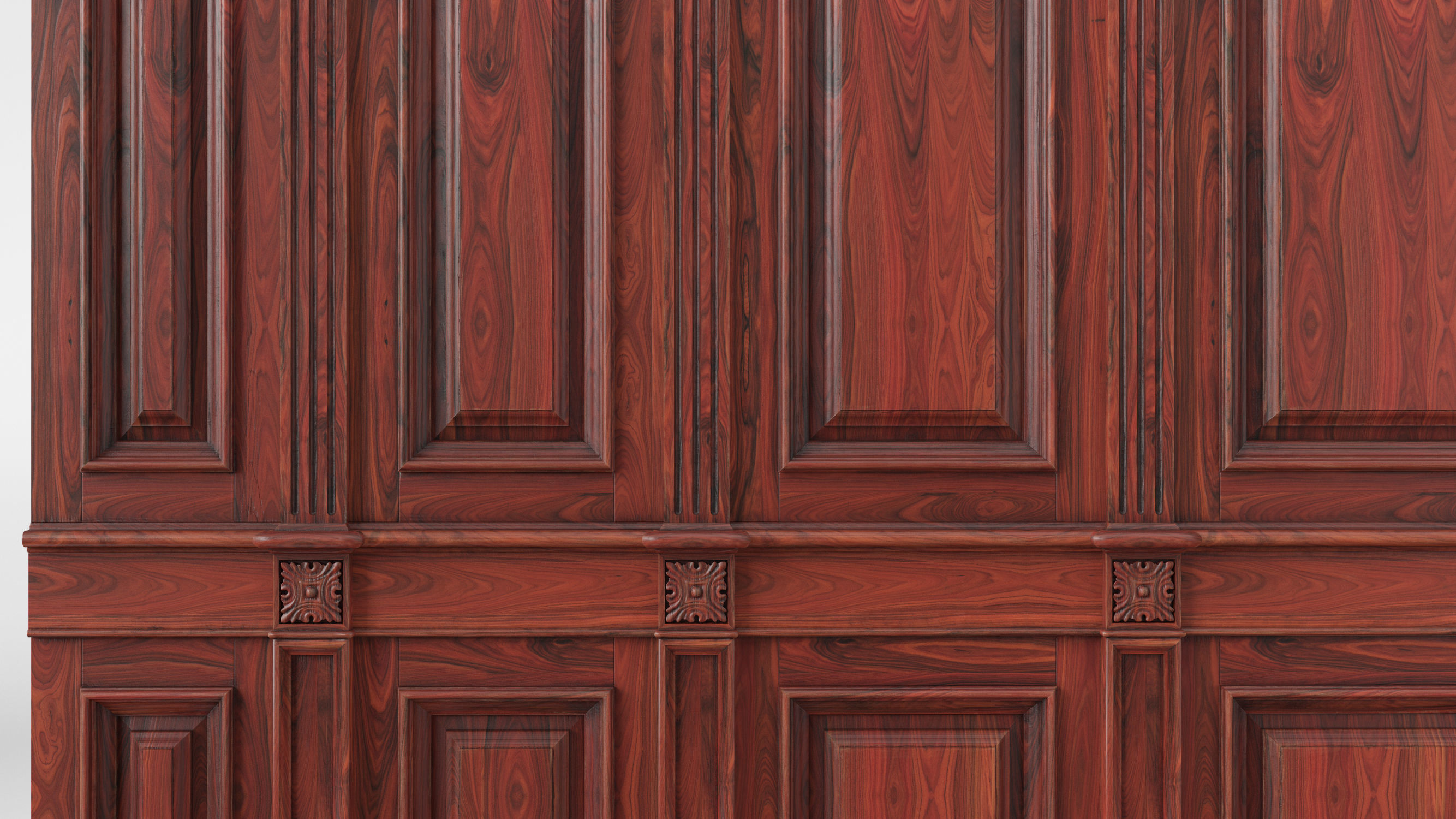 Wooden panel 02 04 3D model | CGTrader