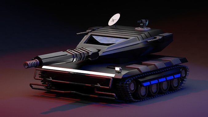 Sci Fi Tank 3D model | CGTrader