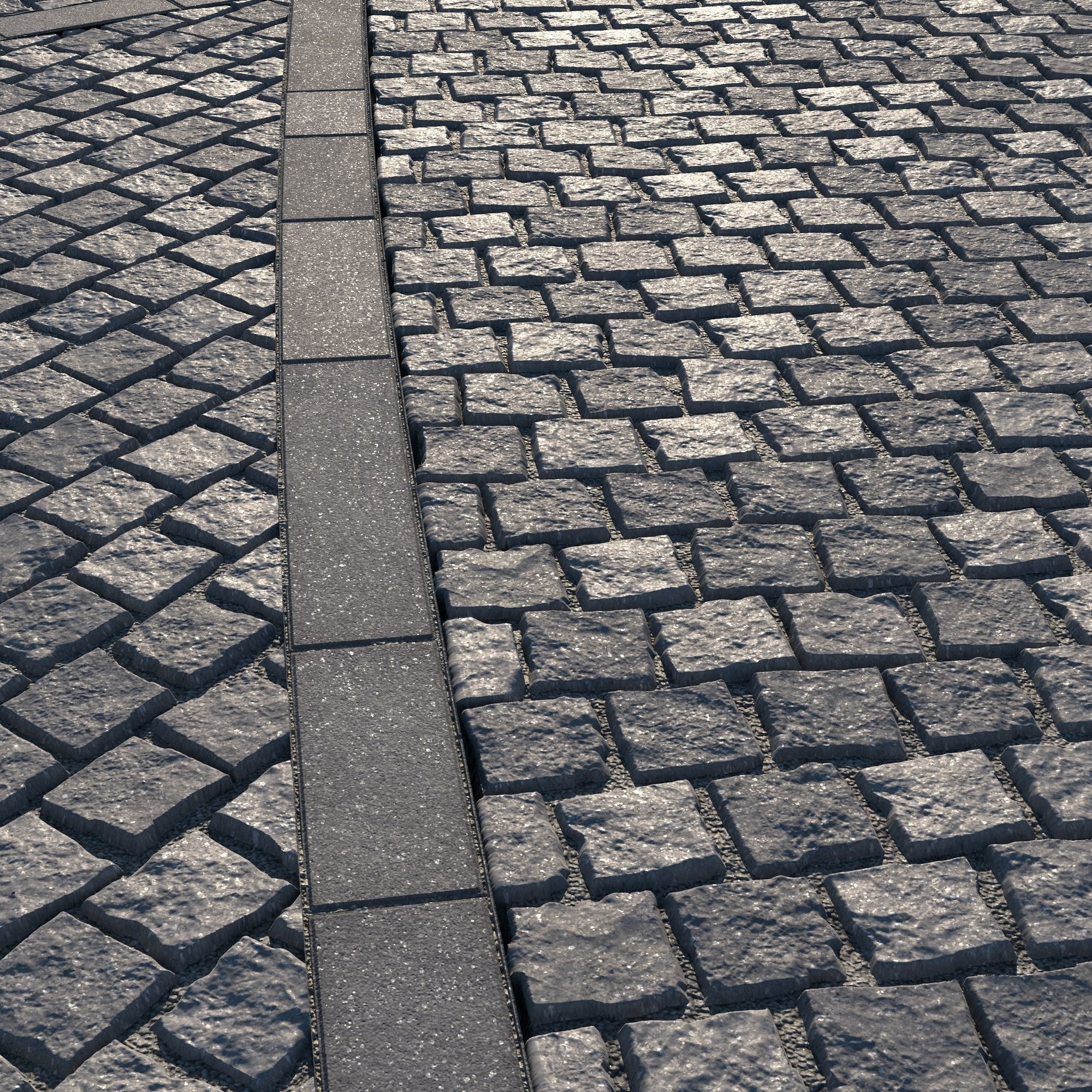 Texture 8K Large Area Cobblestone 03 - 3 Variatons VR / AR / low-poly ...
