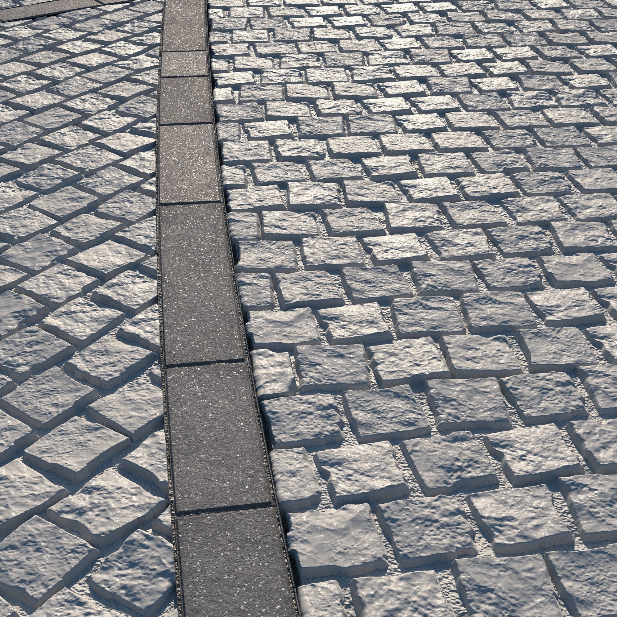Texture 8K Large Area Cobblestone 03 - 3 Variatons VR / AR / low-poly ...