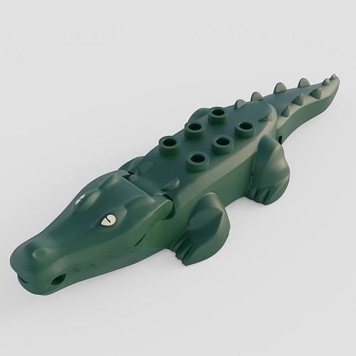 LEGO Alligatorfig 3D model rigged | CGTrader