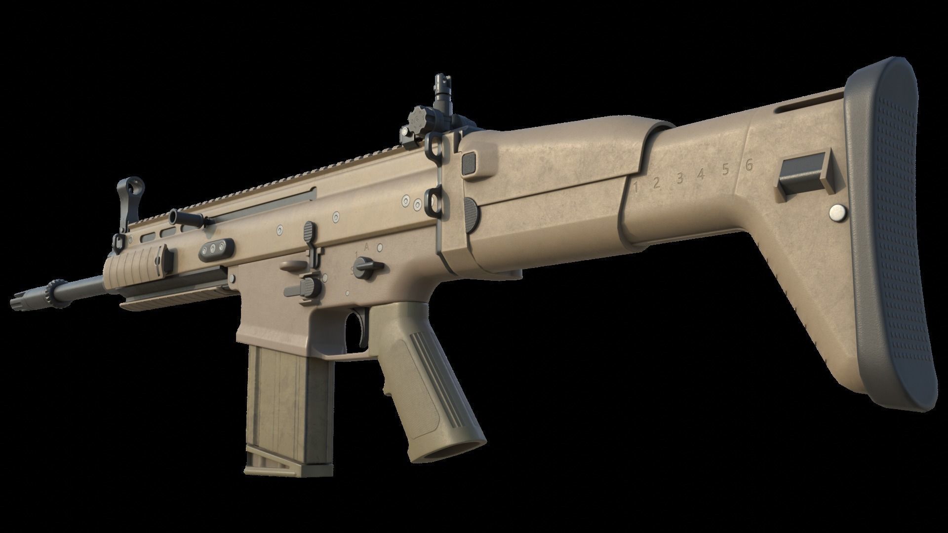 3D model Fn Scar H mk17 VR / AR / low-poly | CGTrader