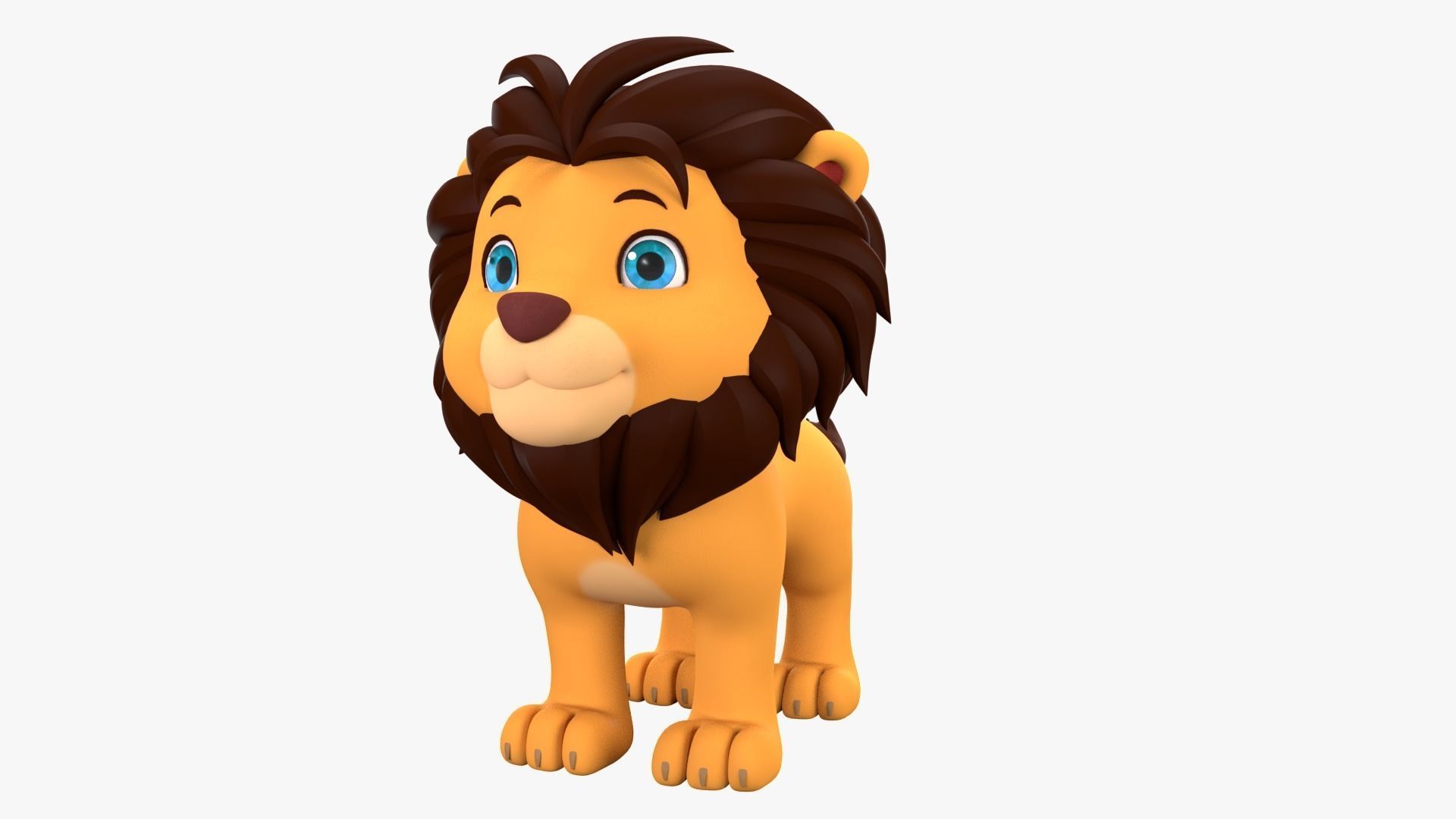 3D model Cartoon Lion VR / AR / low-poly | CGTrader