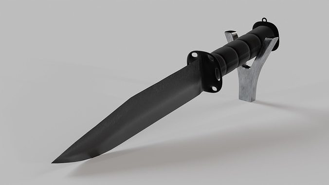 Knife M9 Black 3D model | CGTrader