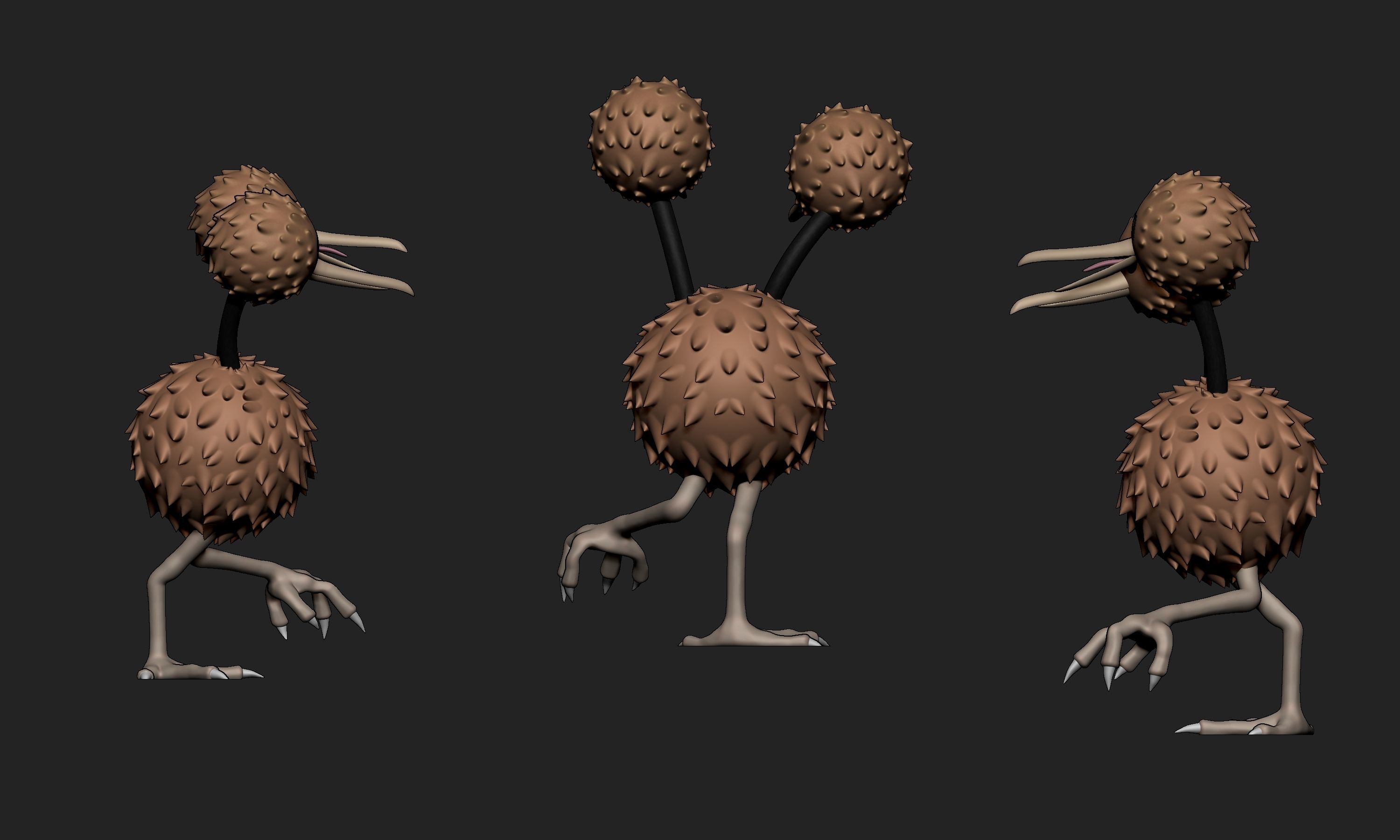 Pokemon - Doduo with 2 poses 3D model 3D printable | CGTrader