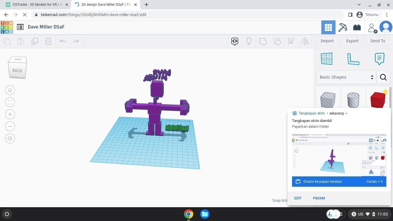 Dave Miller DSaF 3D model | CGTrader