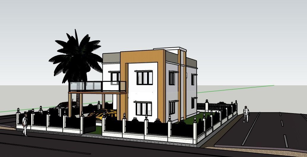 double story villa REVIT 3D model | CGTrader