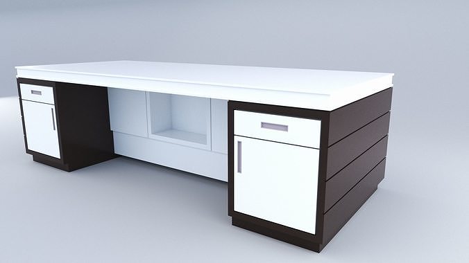 Manager table 3D model | CGTrader