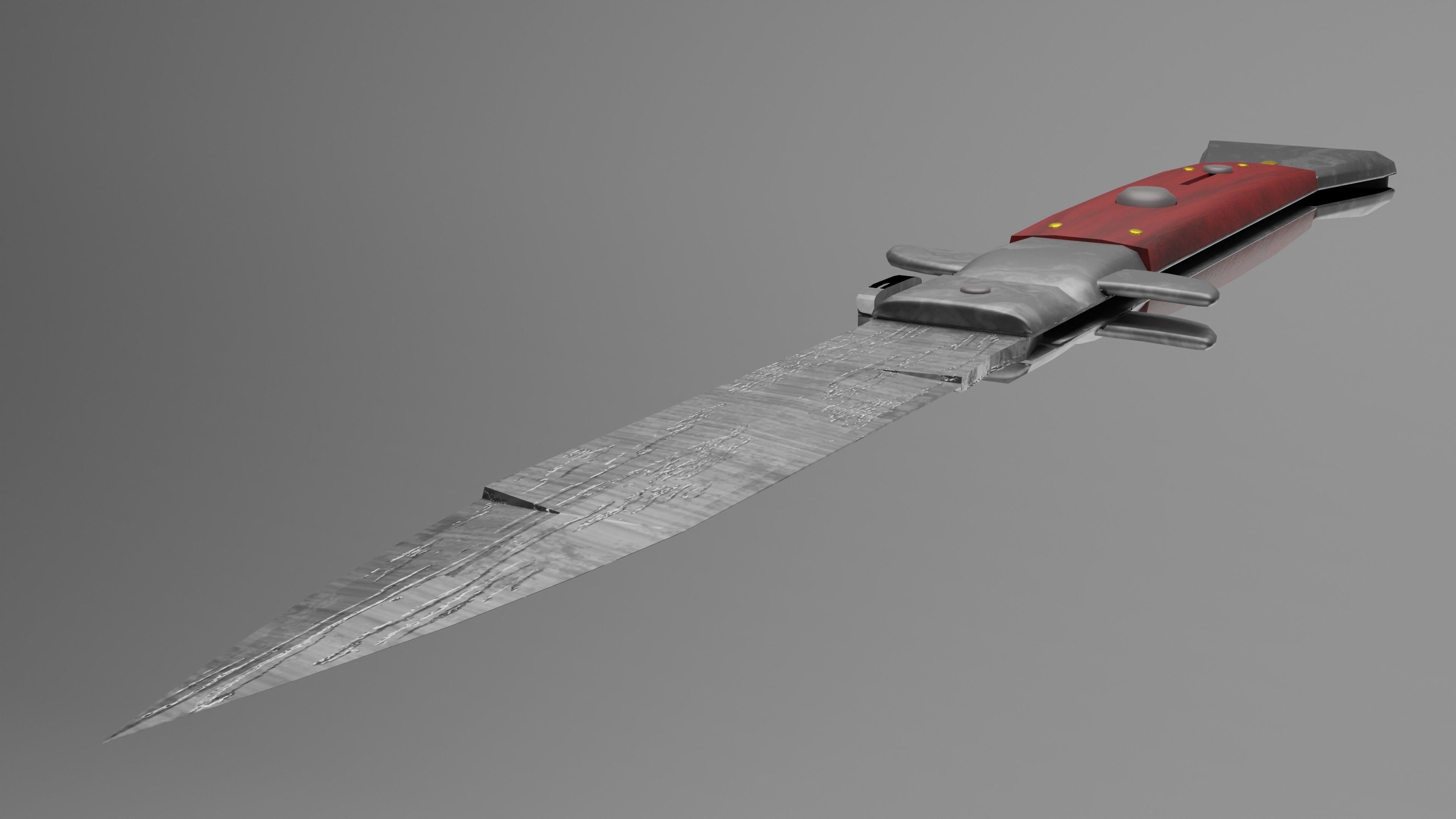 Stiletto Switchblade Lowpoly Knife free VR / AR / low-poly 3D model ...