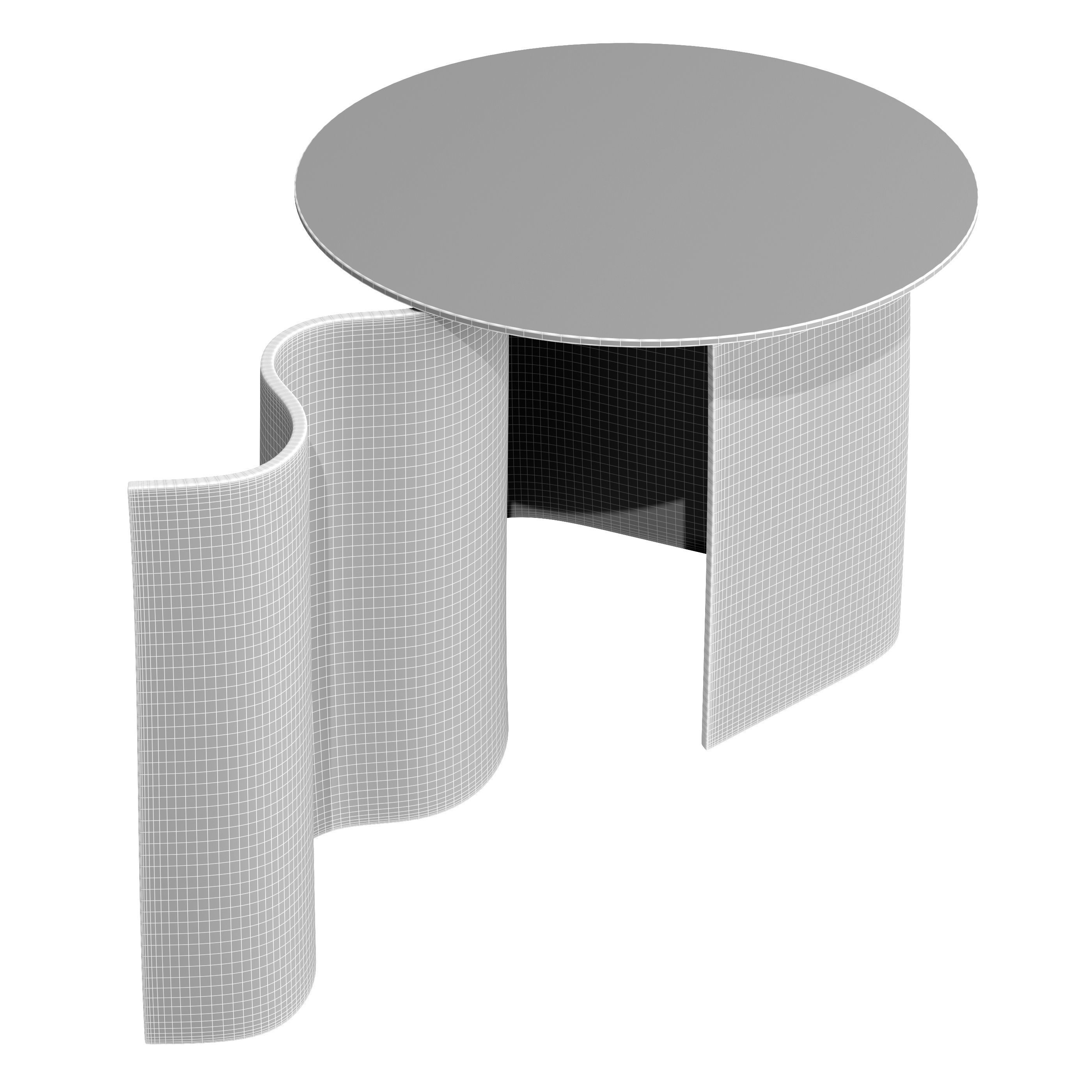 Squiggle side table by Jan Ernst 3D model | CGTrader