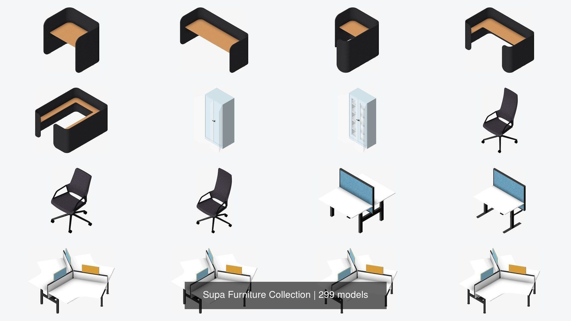 Supa Furniture Collection VR / AR / low-poly | CGTrader