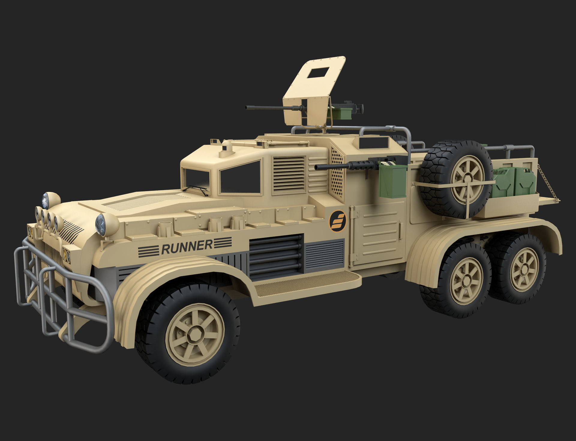 Desert Runner Concept 3D model | CGTrader