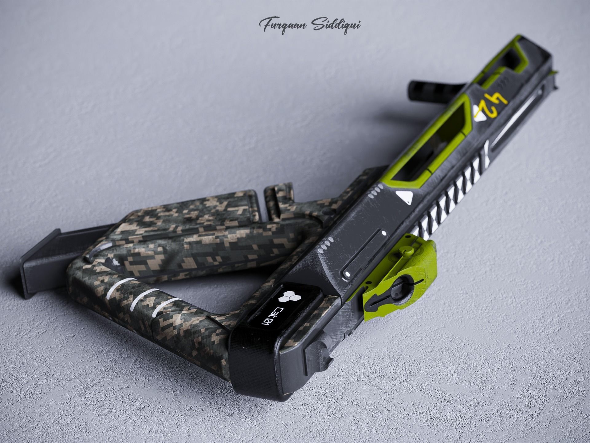 3D model Laser Beam Rifle VR / AR / low-poly | CGTrader