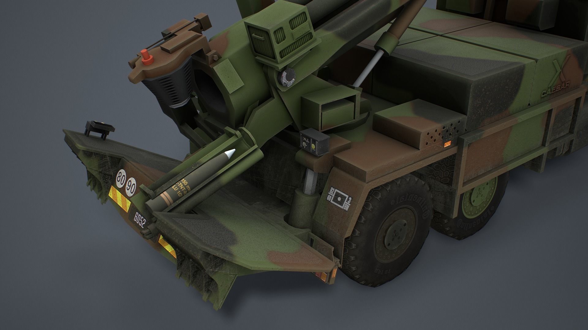 3D model Caesar Artillery Nexter VR / AR / low-poly | CGTrader