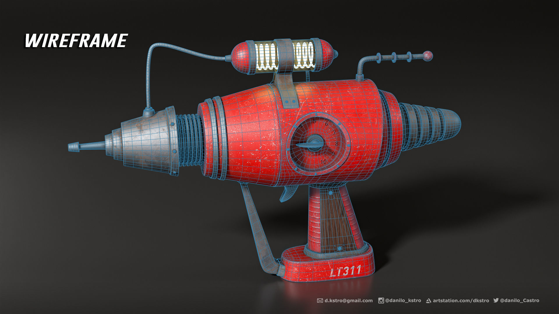 Retro Laser Gun 3D model | CGTrader
