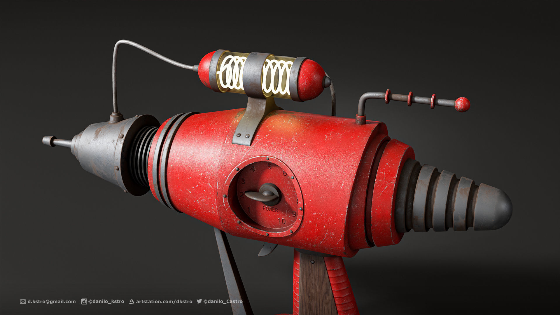 Retro Laser Gun 3D model | CGTrader