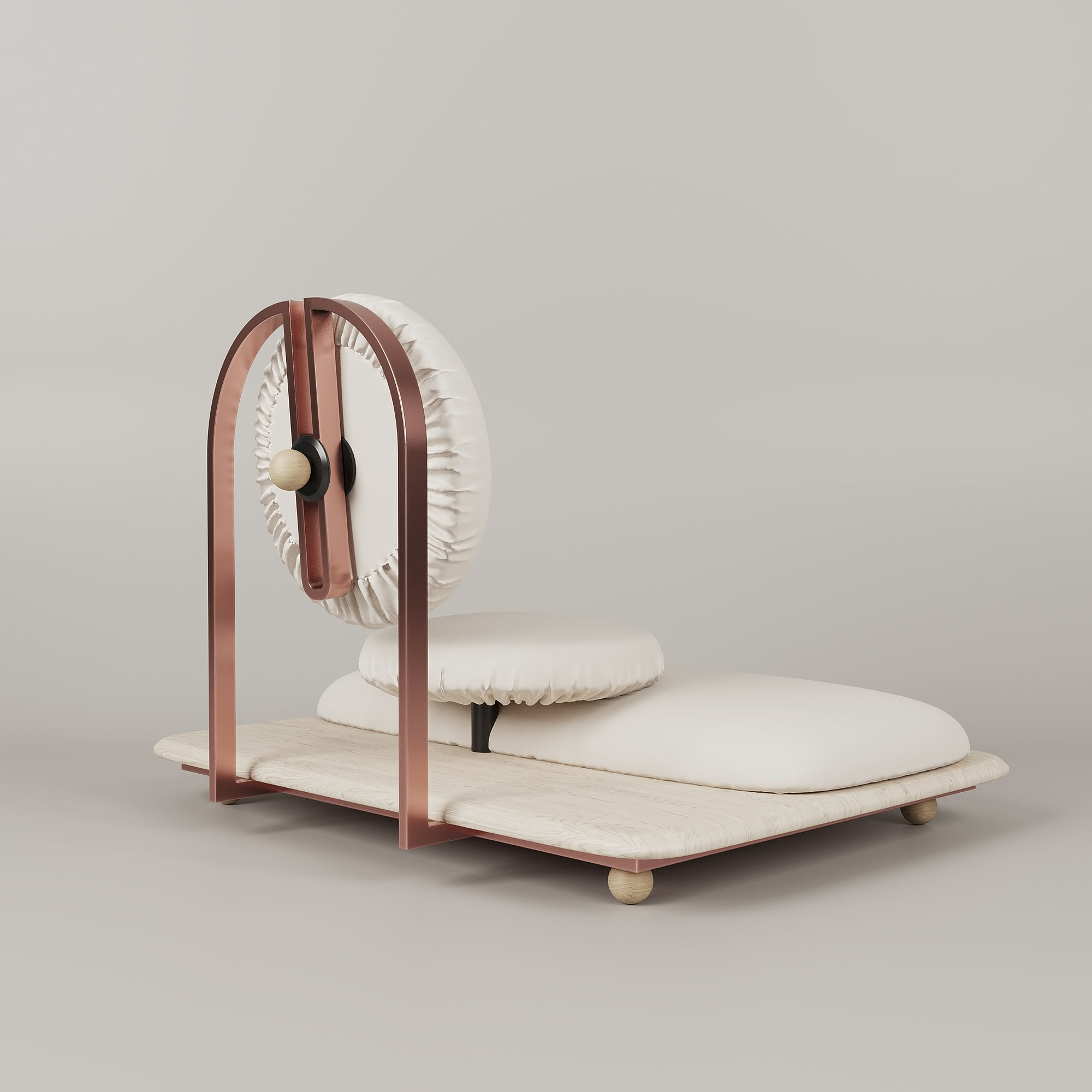 Asana Ground Chair by Mario Milana for Les Ateliers Courbet free 3D ...