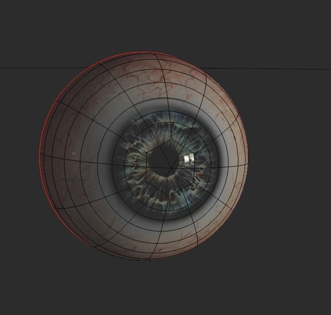 3D model Human eye photoreal - low poly - GameReady VR / AR / low-poly ...