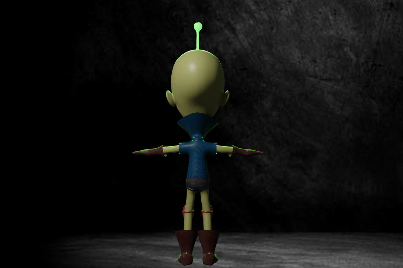 cartoon Alien free VR / AR / low-poly 3D model | CGTrader