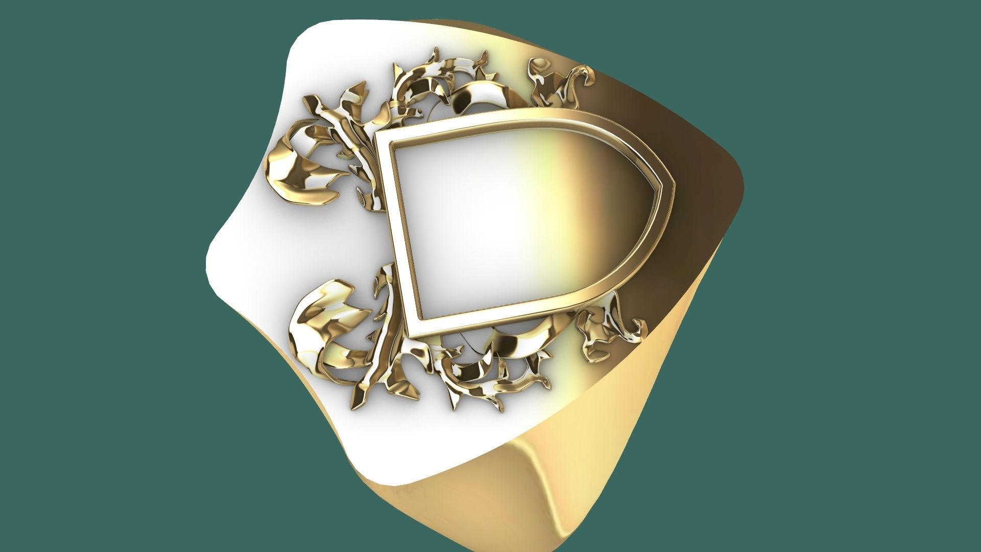 heraldry signet ring stl verified 3D model 3D printable | CGTrader