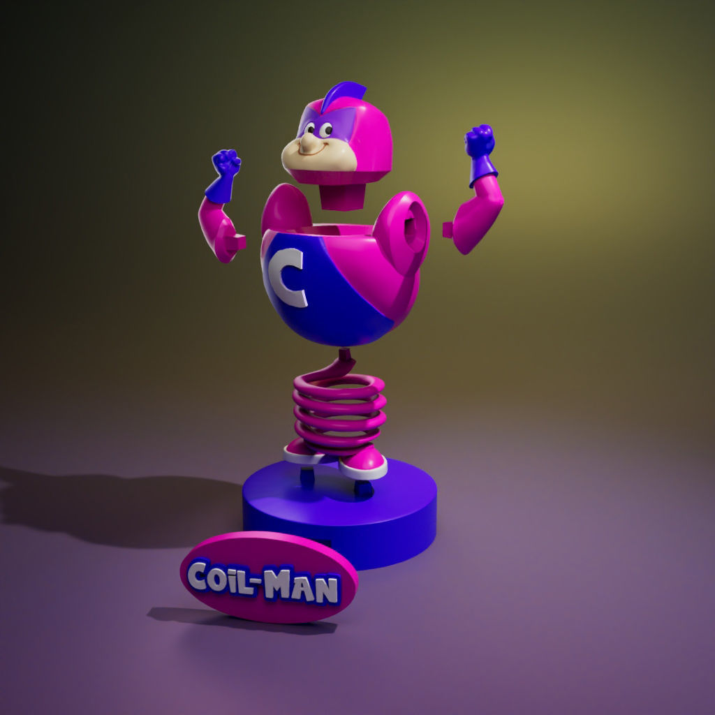 Coil Man - The Impossibles 3D model 3D printable | CGTrader
